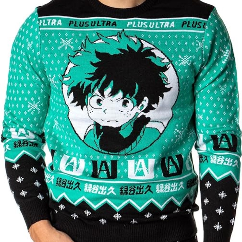 Mha My Hero Academia Deku Holiday Sweater - Gem